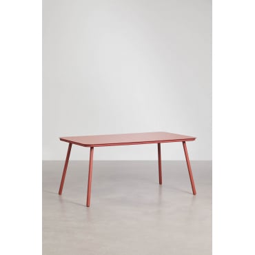 Rectangular dining table 160x90 cm in Arhiza glass - SKLUM
