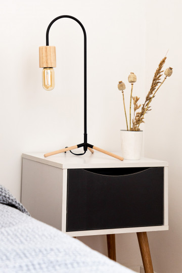 Lamba Wood Bedside Table - SKLUM