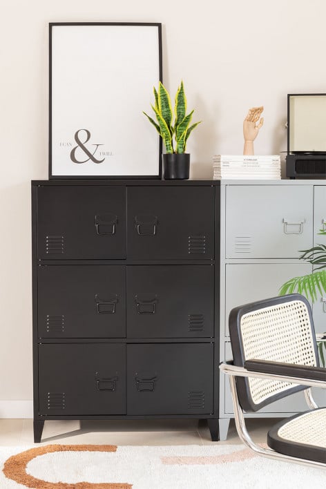 Metal Side Table Locker Pohpli - SKLUM