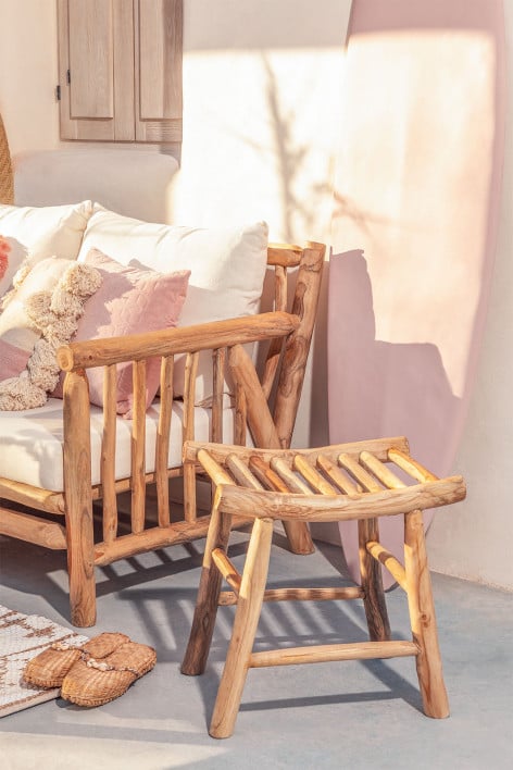 Low Wooden Stool Abet - SKLUM