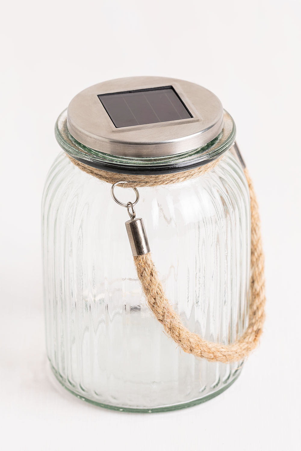 Solar glass jar with LED garland Pol - SKLUM
