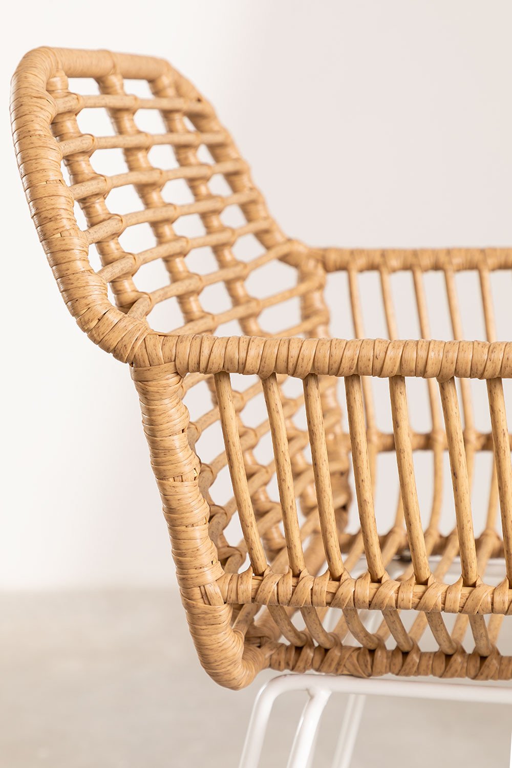 Synthetic Rattan High Stool Eska - SKLUM