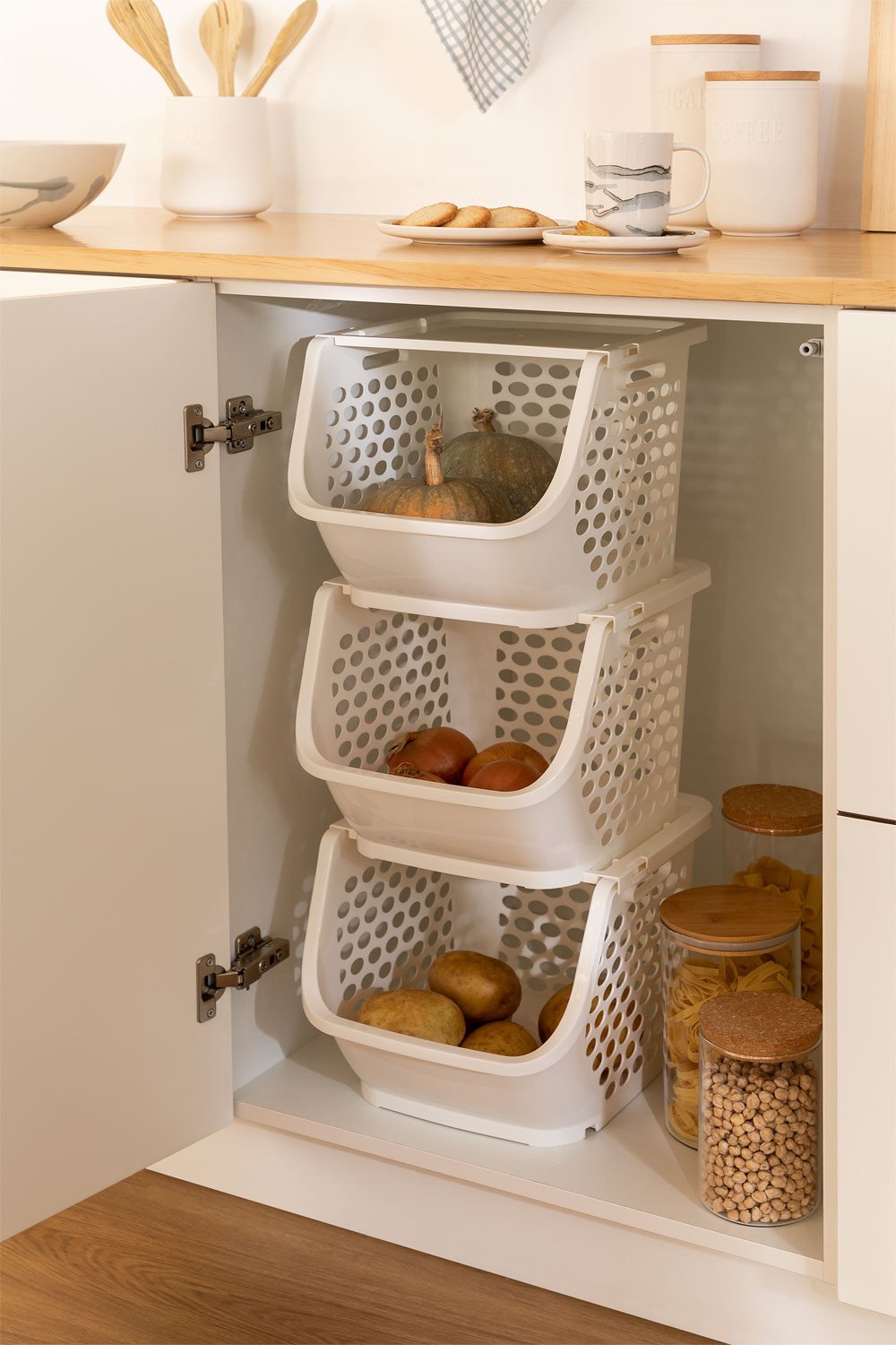 Set of 3 Bazyl storage baskets - SKLUM