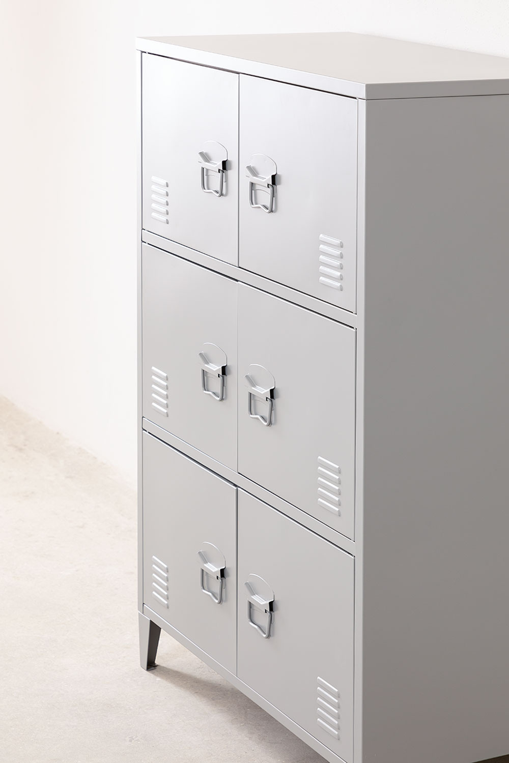 6-Door Metal Locker Drawer Pohpli - SKLUM