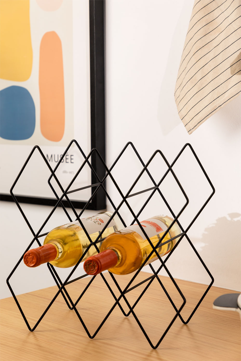 Boro steel wine rack for 10 bottles - SKLUM