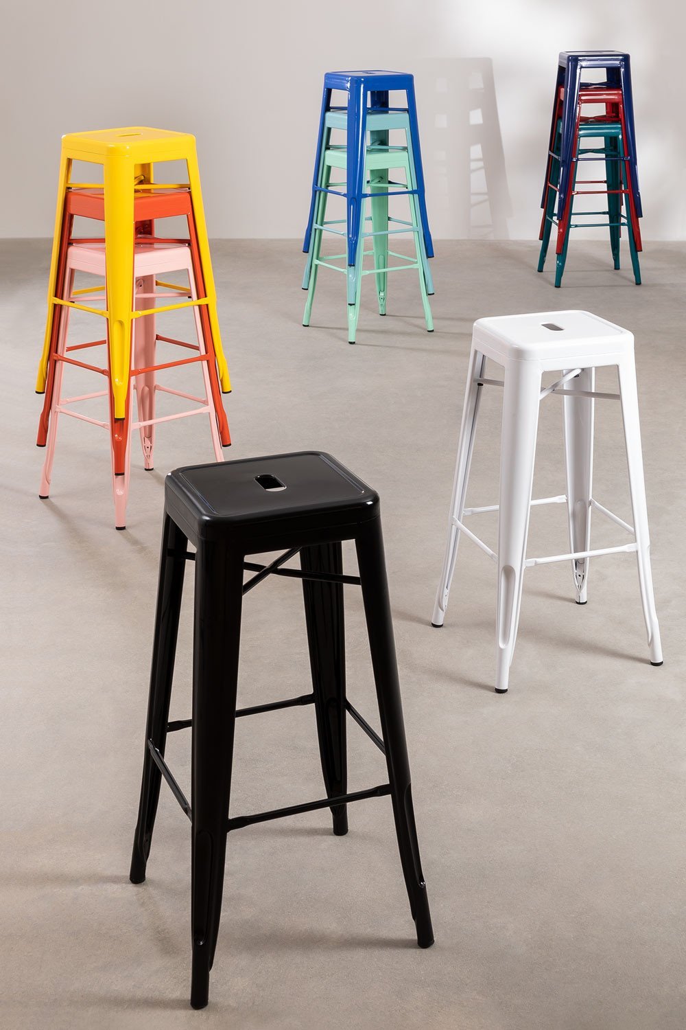 Steel High Stool LIX - SKLUM