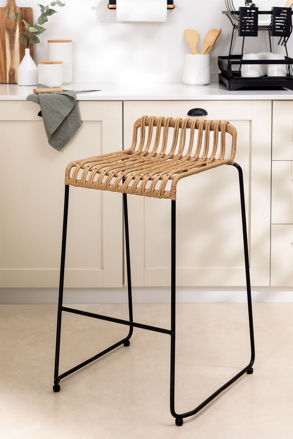 Synthetic Rattan High Stool Aroa - SKLUM