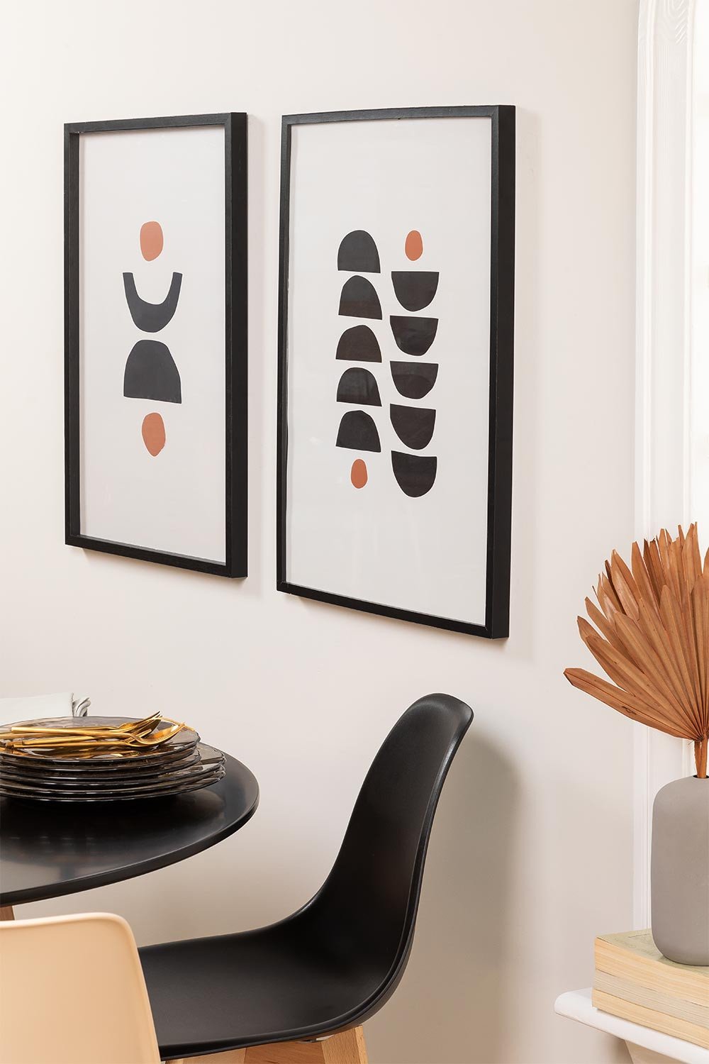 Set of 2 Decorative Prints (50 x 70 cm) Piet Style - SKLUM