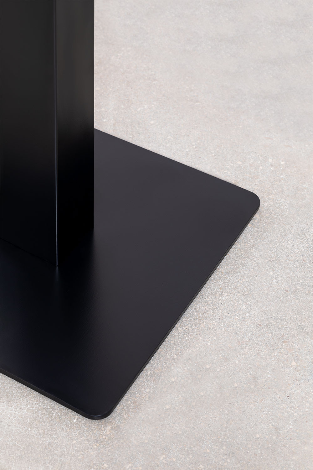 Square 60x60 cm high bar table in Praline terrazzo - SKLUM