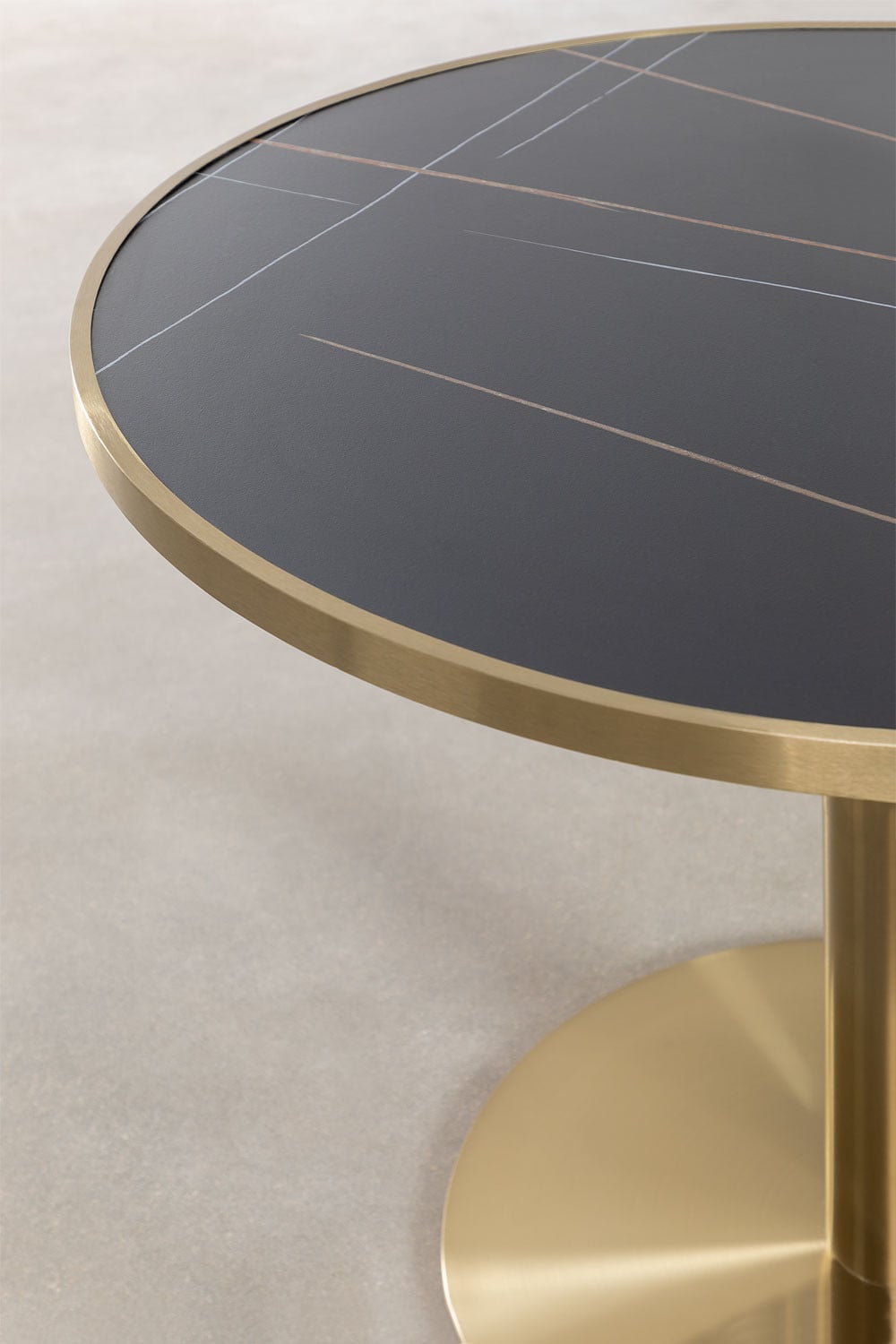 Briselda round dining table Ø100 cm in steel - SKLUM