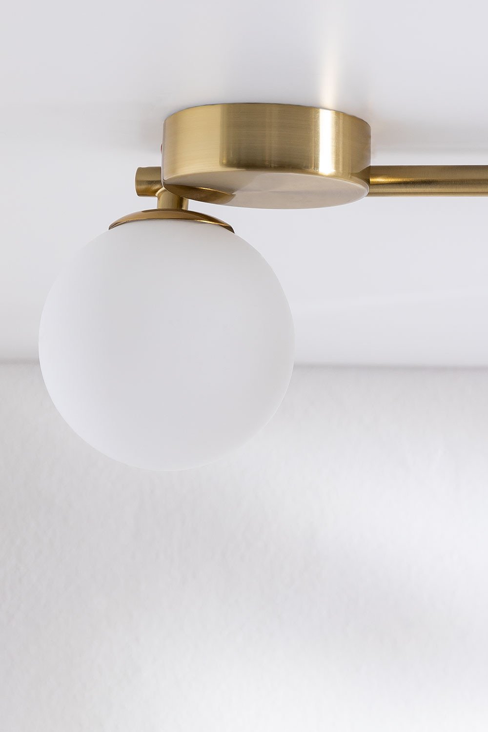 Iron ceiling light with 4 Uvol glass balls - SKLUM