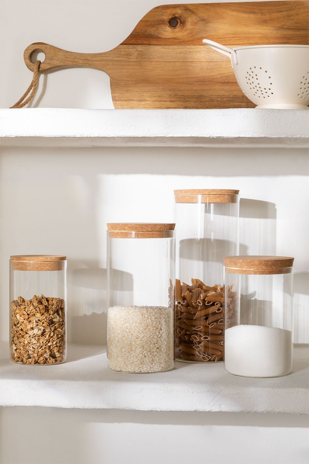 Set of 4 Launun glass jars - SKLUM