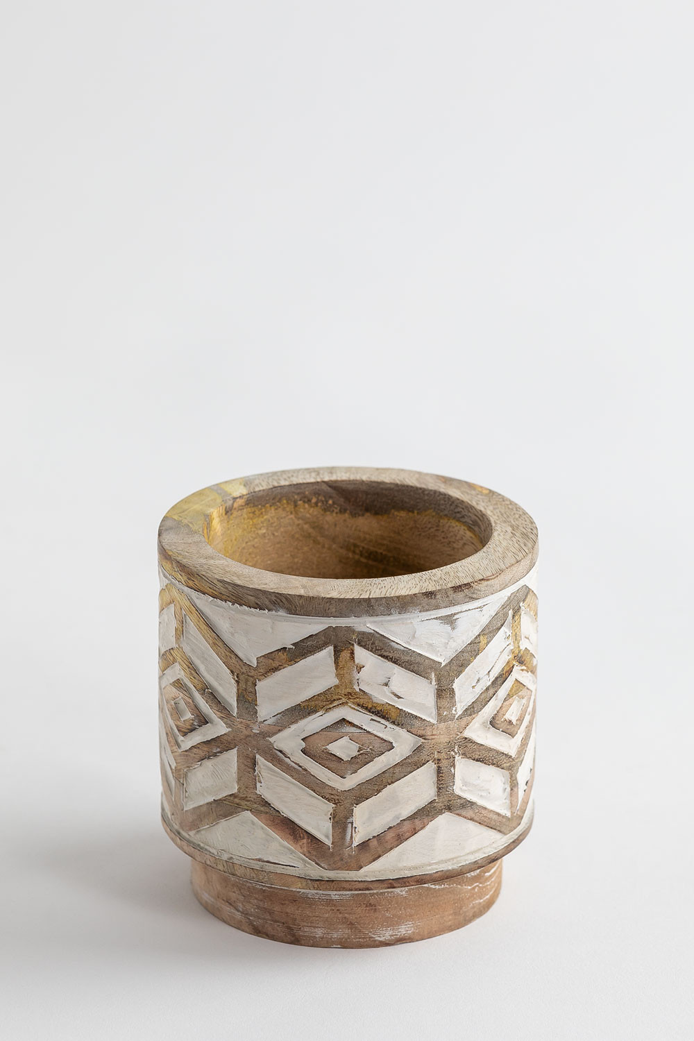 Mango Wood Plant Pot Bonari - SKLUM