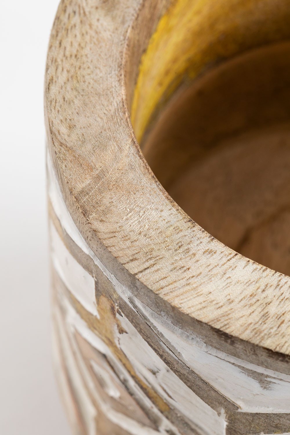 Mango Wood Plant Pot Bonari - SKLUM