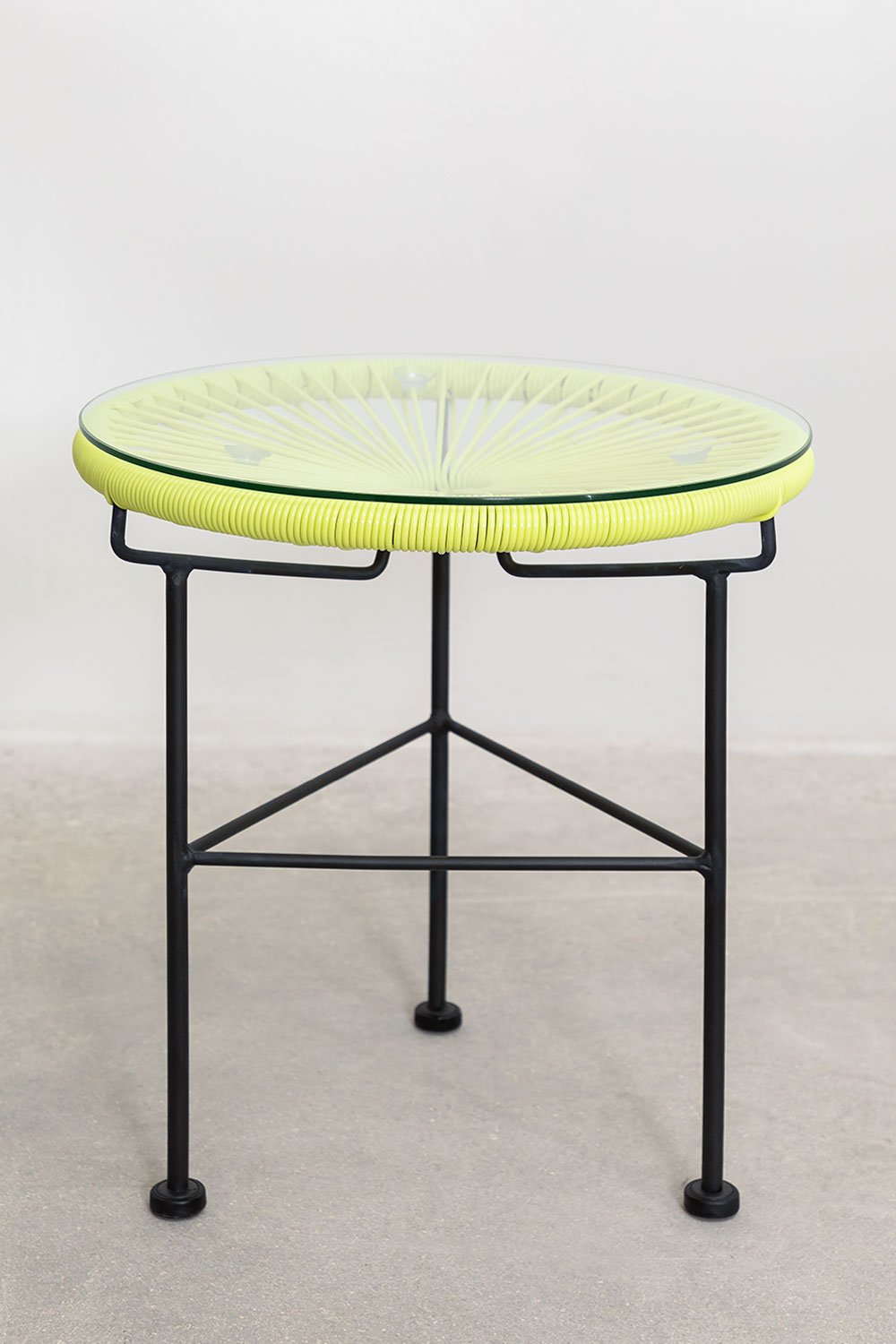 Round side table Ø45 cm in metal and polyethylene Acapulco - SKLUM