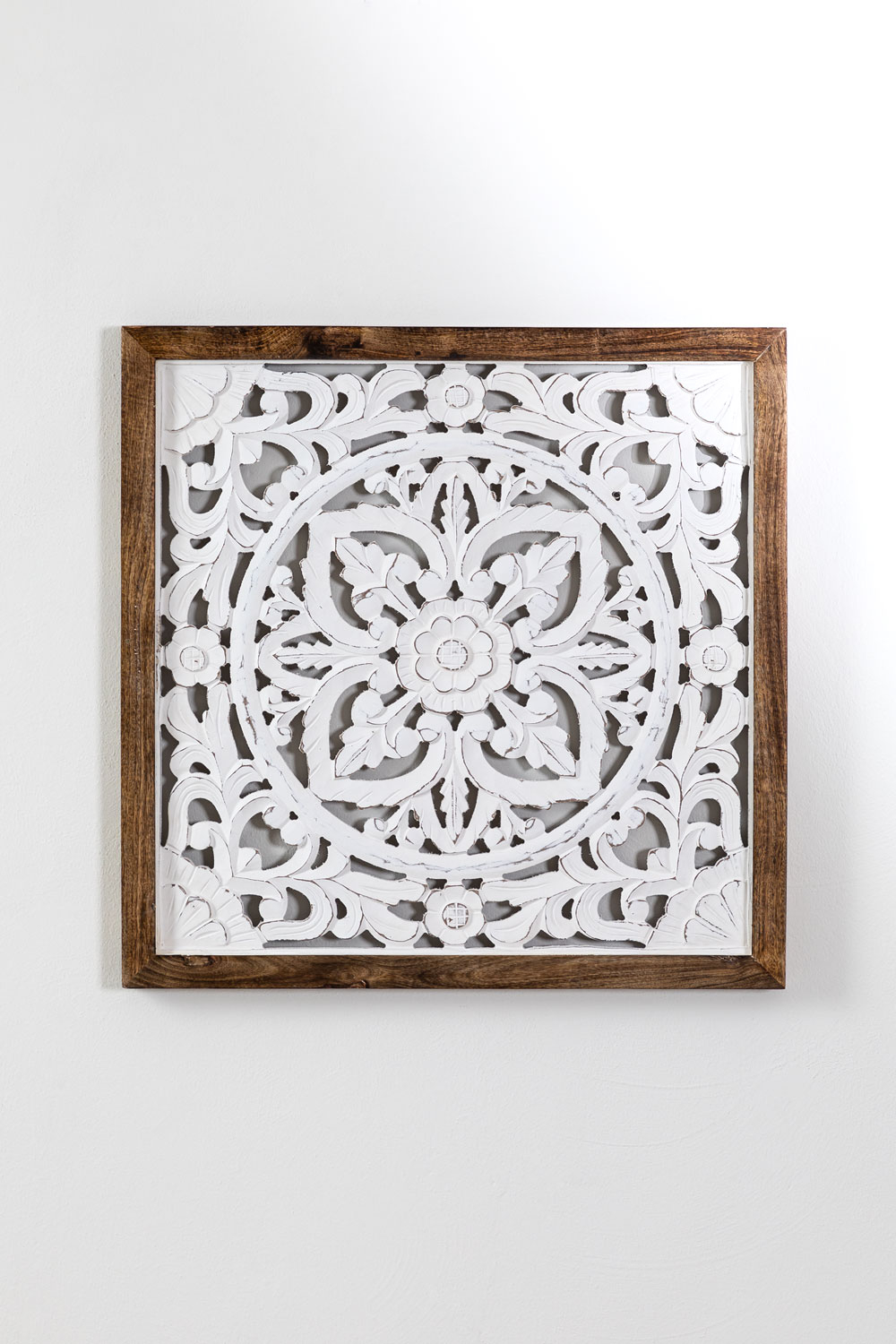 Square decorative panel 65x65 cm in Narmadas wood - SKLUM