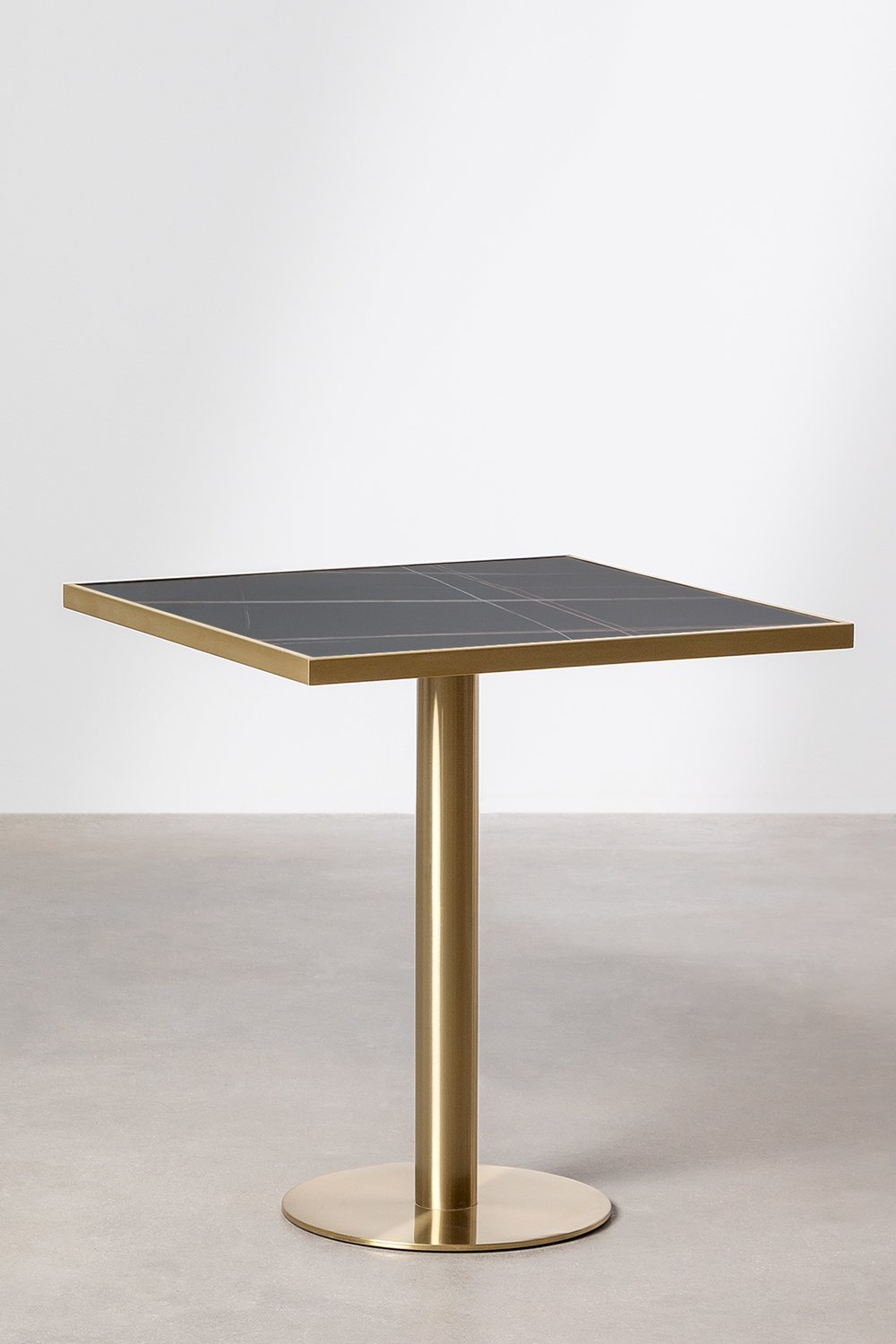 Square 70x70cm Manhattan stoneware bar table - SKLUM