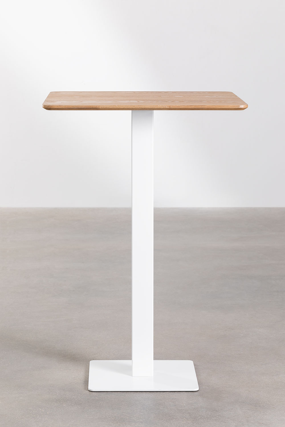 Square Ash Wood High Bar Table ESPRESSO - SKLUM