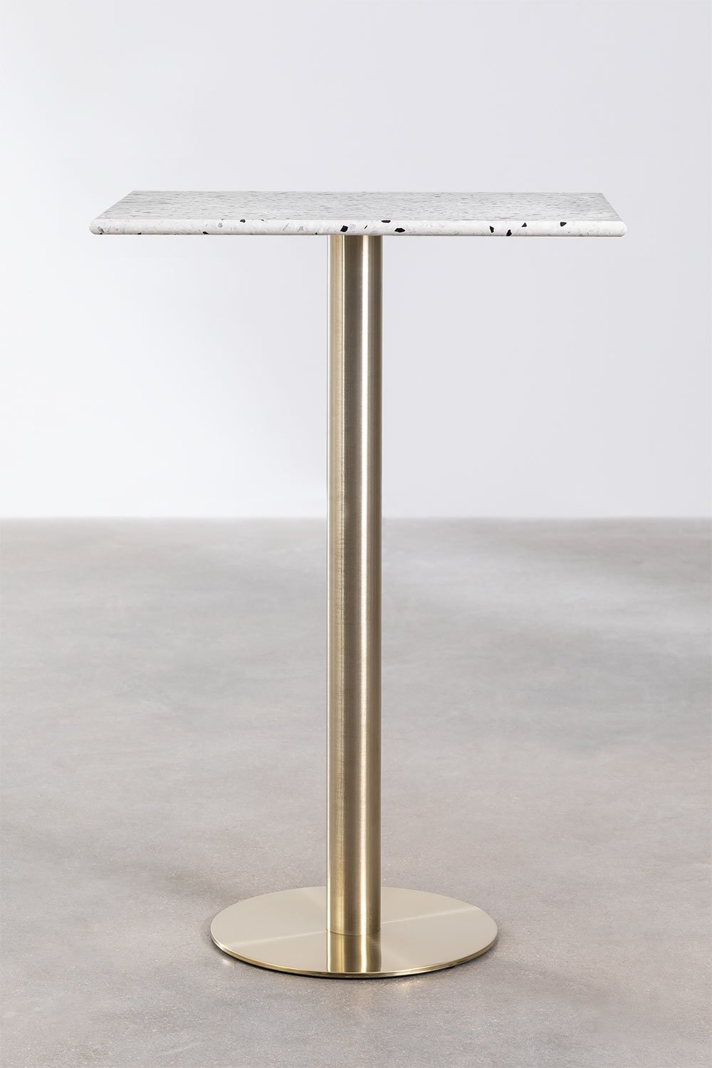 Square 60x60 cm Malibu terrazzo high bar table - SKLUM
