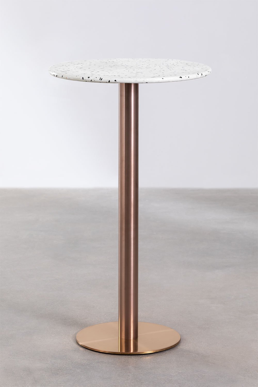Round Terrazzo High Bar Table (Ø60 cm) Malibu - SKLUM