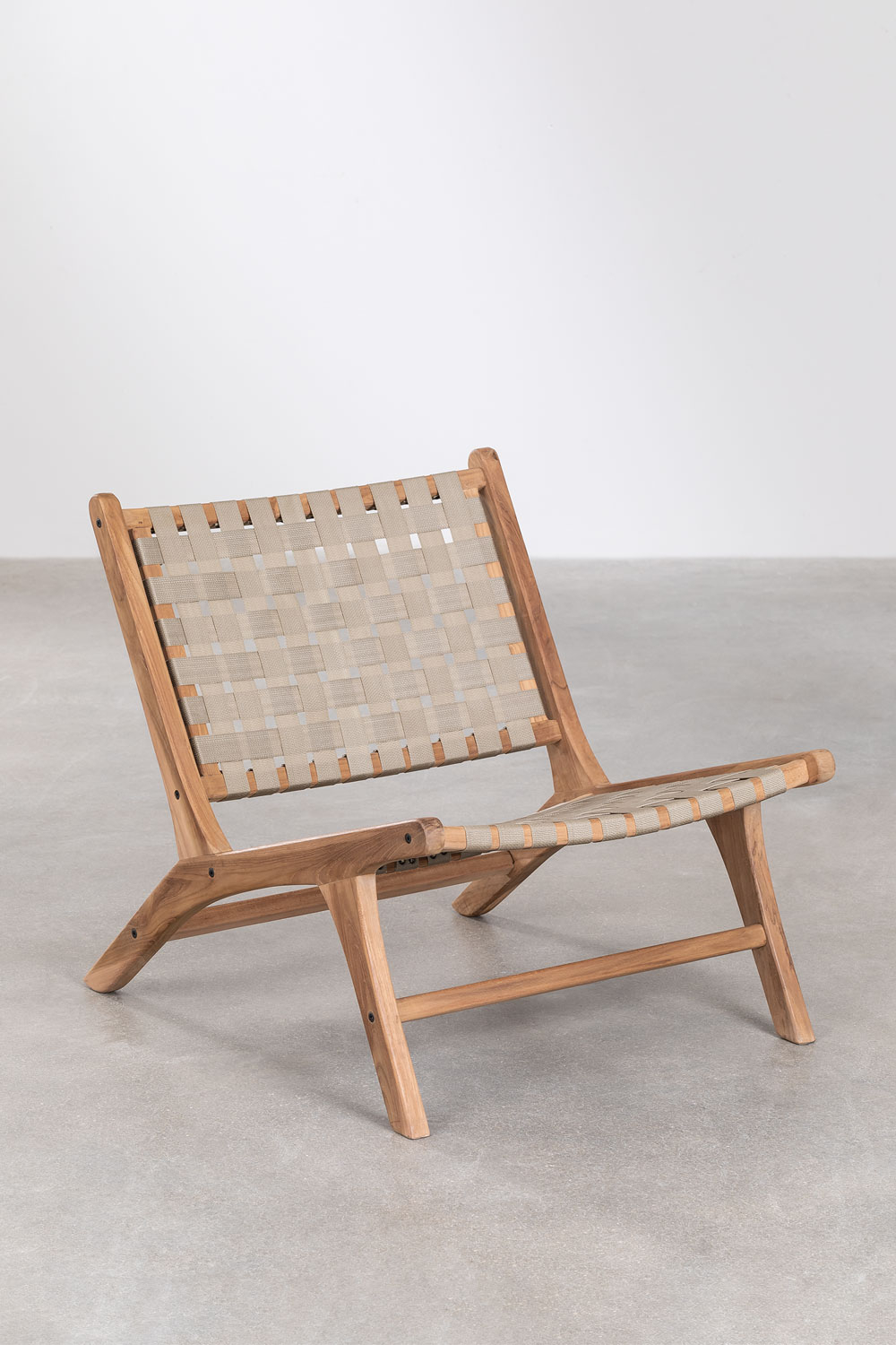 Diama teak garden armchair - SKLUM