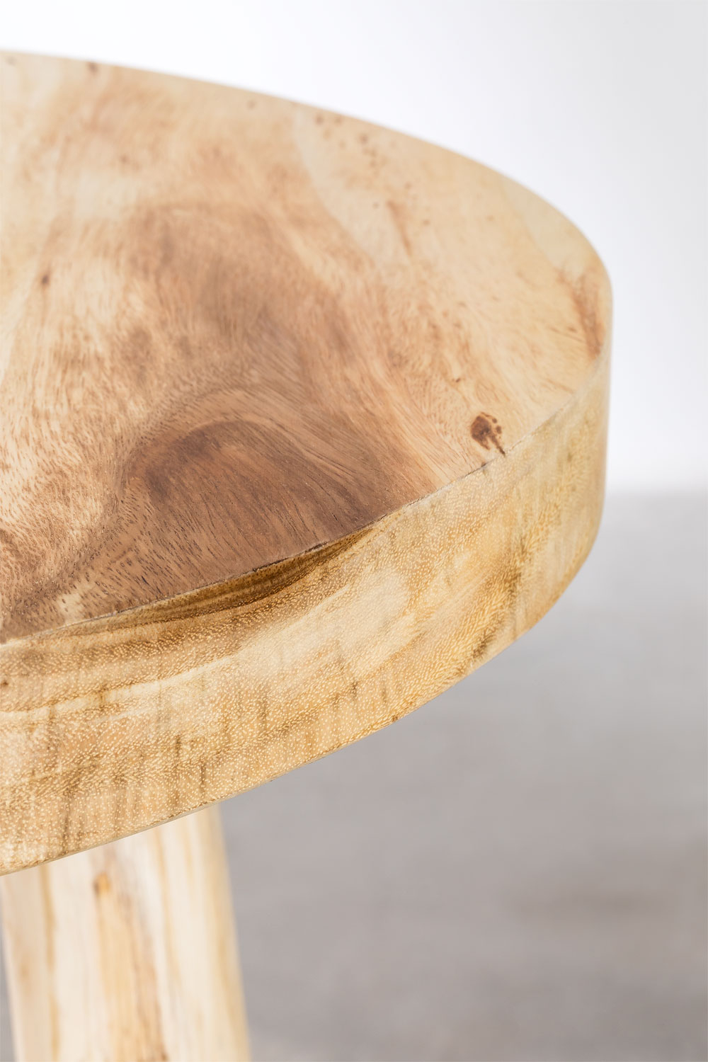 Round garden high table Ø60 cm in Narel wood - SKLUM