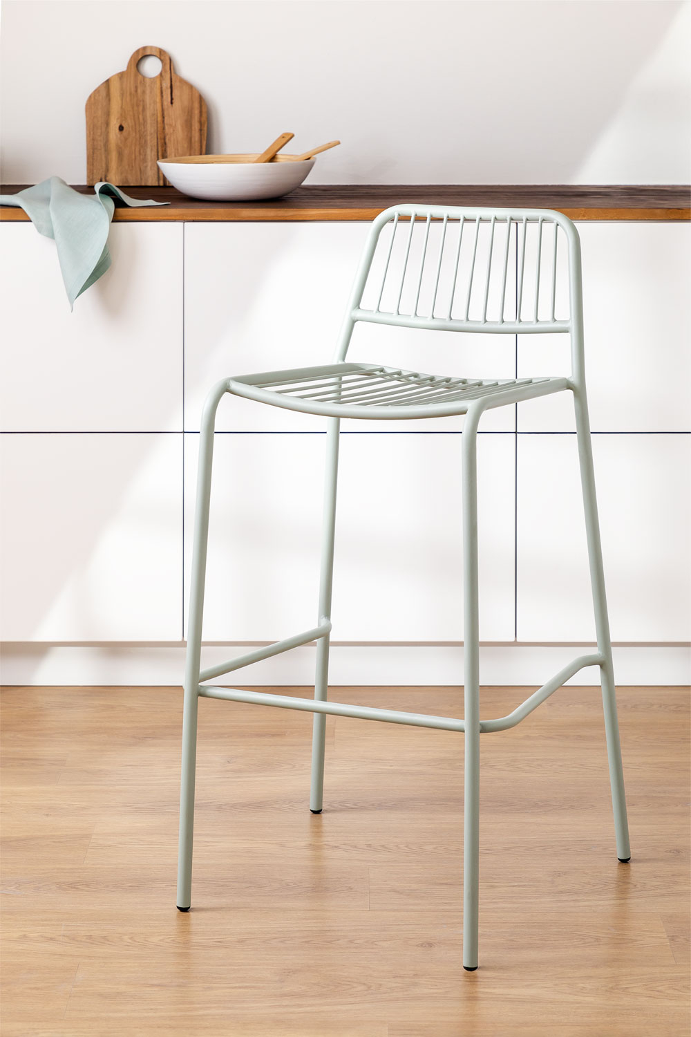 Pack of 4 Stackable High Stools Elton - SKLUM