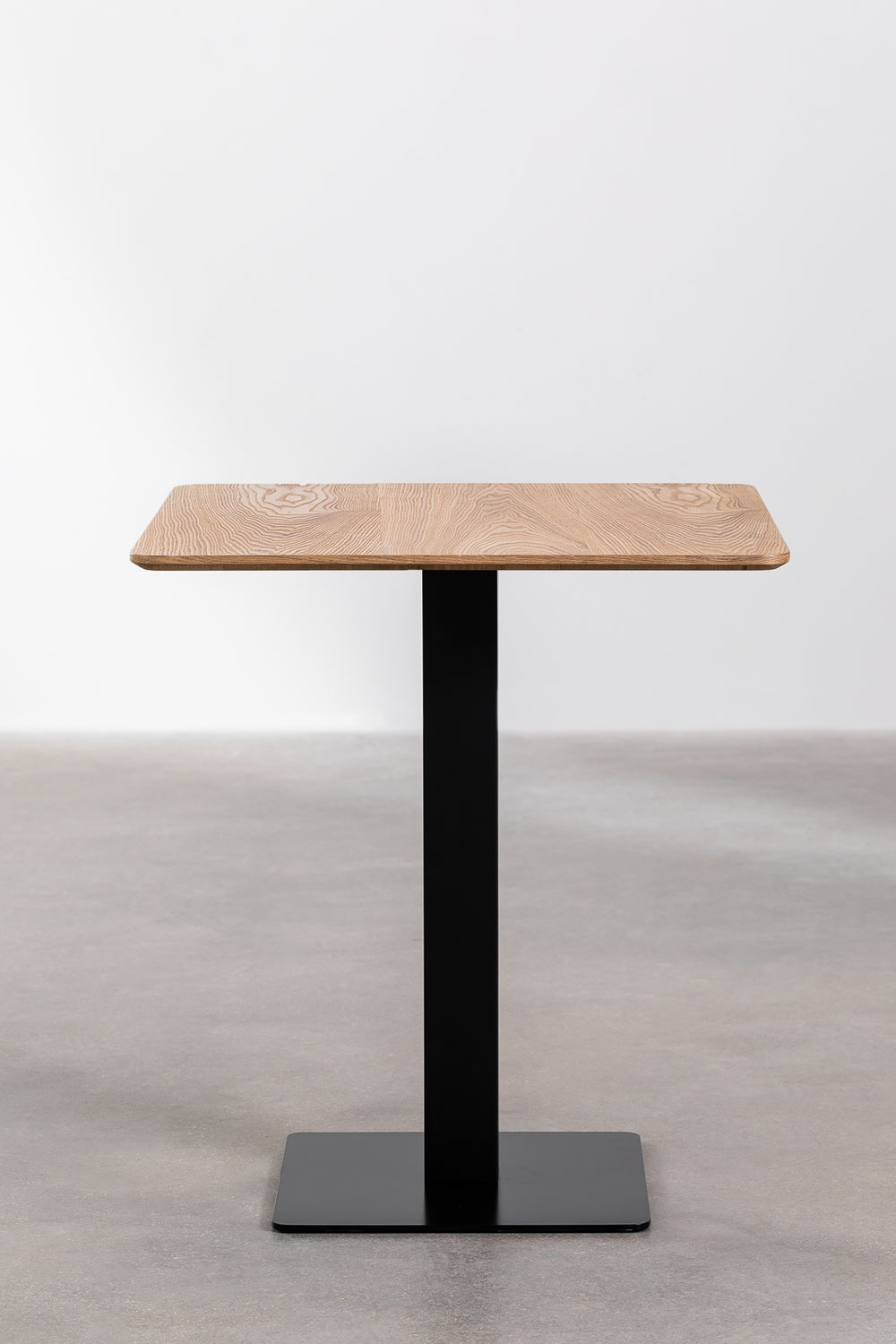 Square Ash Wood Bar Table ESPRESSO - SKLUM