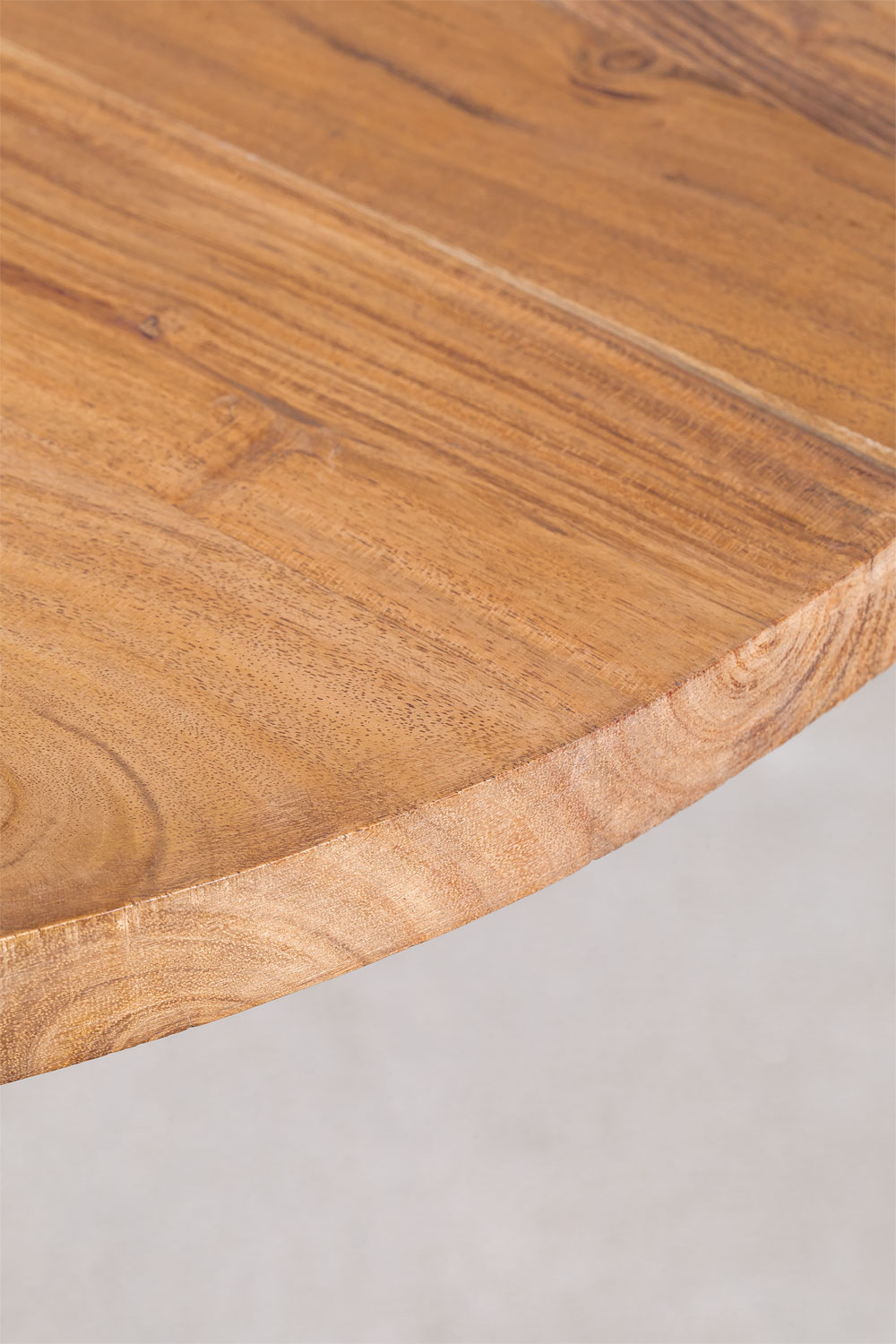 Azteca round acacia wood bar table - SKLUM