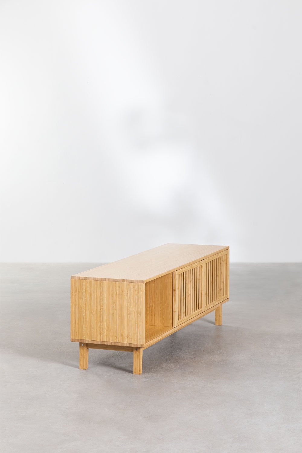 Albin bamboo TV cabinet 150x40 cm - SKLUM