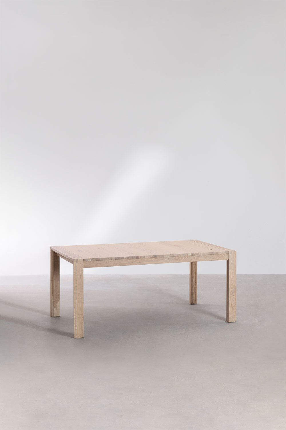 Rectangular dining table 170-250x95 cm extendable in Quëbi wood - SKLUM