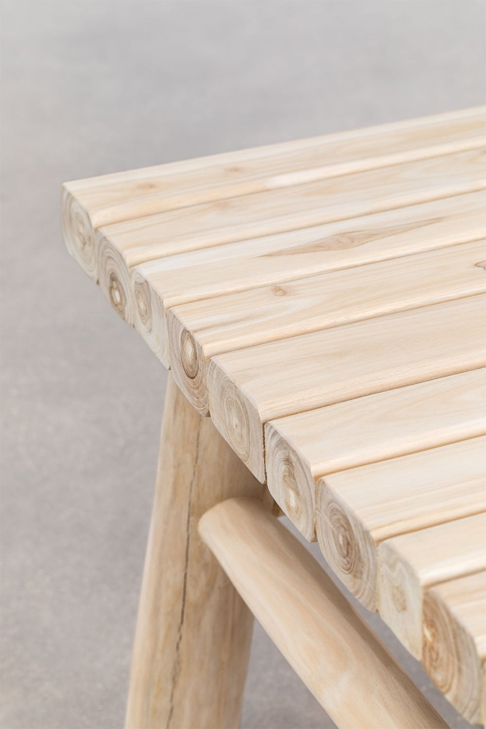 Square 80x80 cm teak wood coffee table Narel - SKLUM