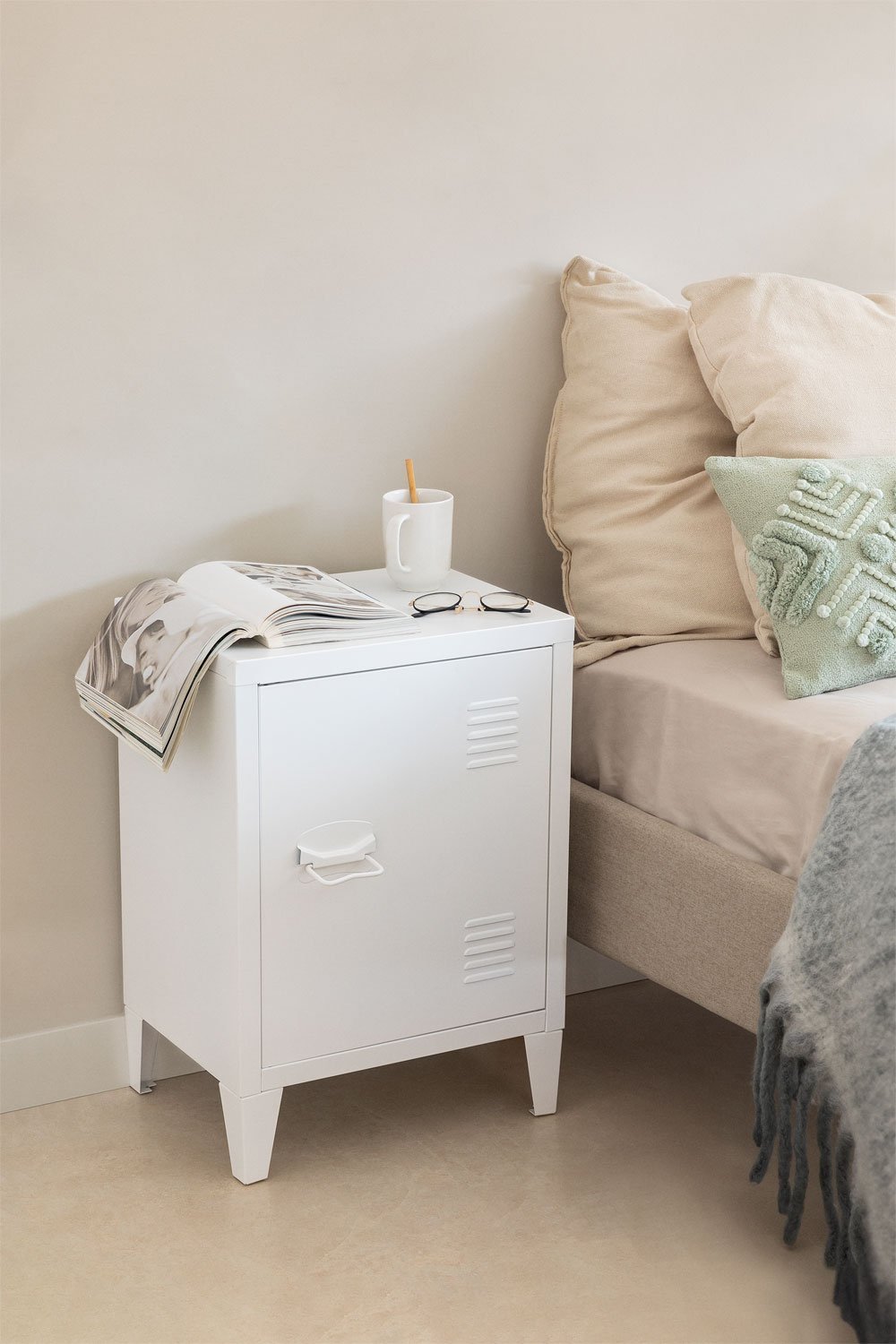 Pohpli Steel Locker Nightstand - SKLUM