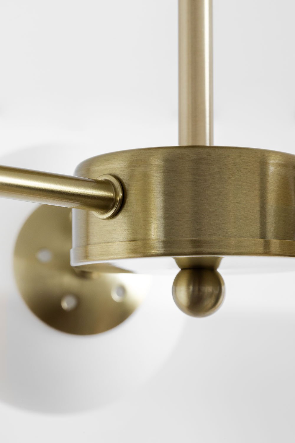 Iron ceiling lamp with 3 Uvol glass balls - SKLUM