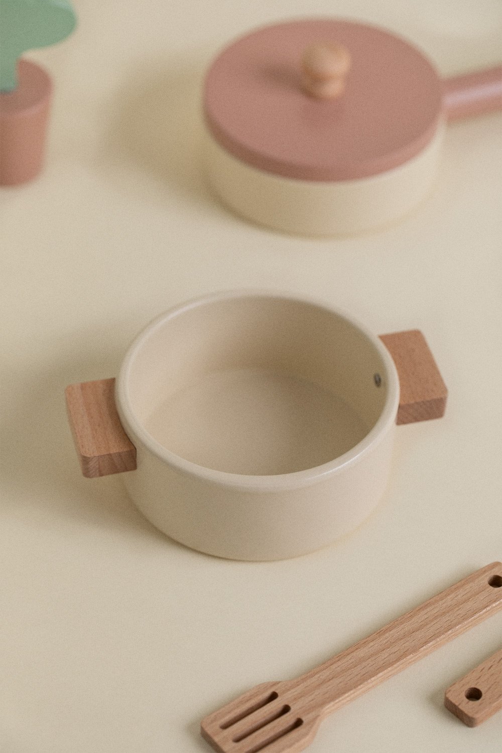 Drisy Kids wooden play kitchen utensils - SKLUM