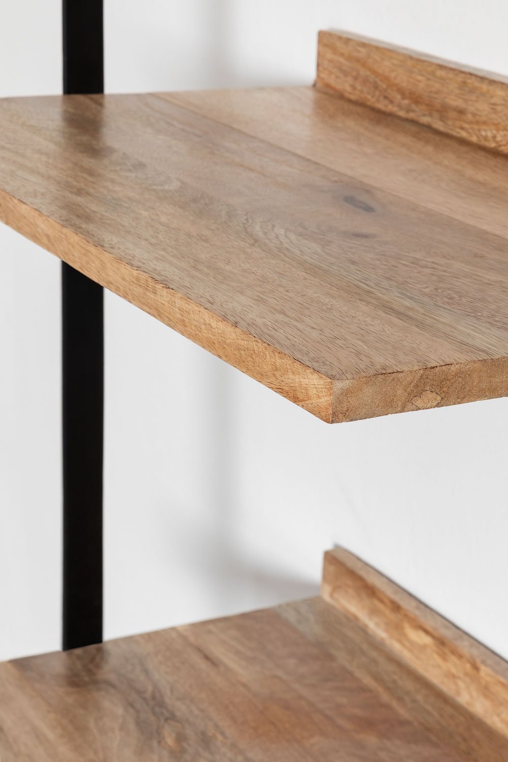 Wall shelf in mango wood and Tyrp metal - SKLUM