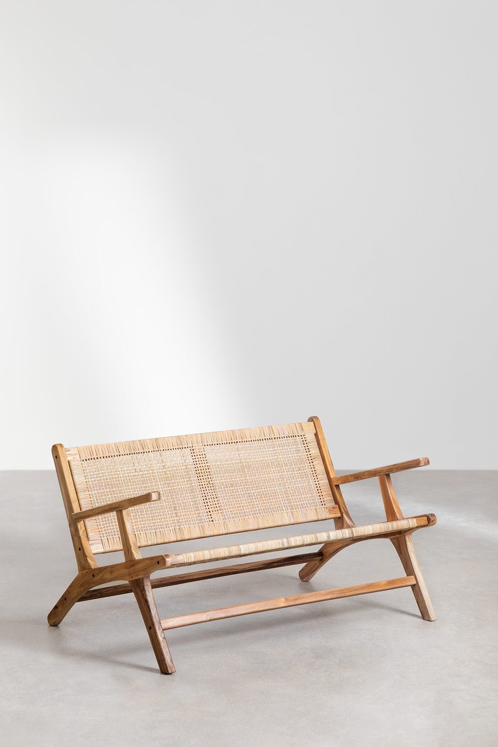 120 cm bench in Catua teak wood - SKLUM