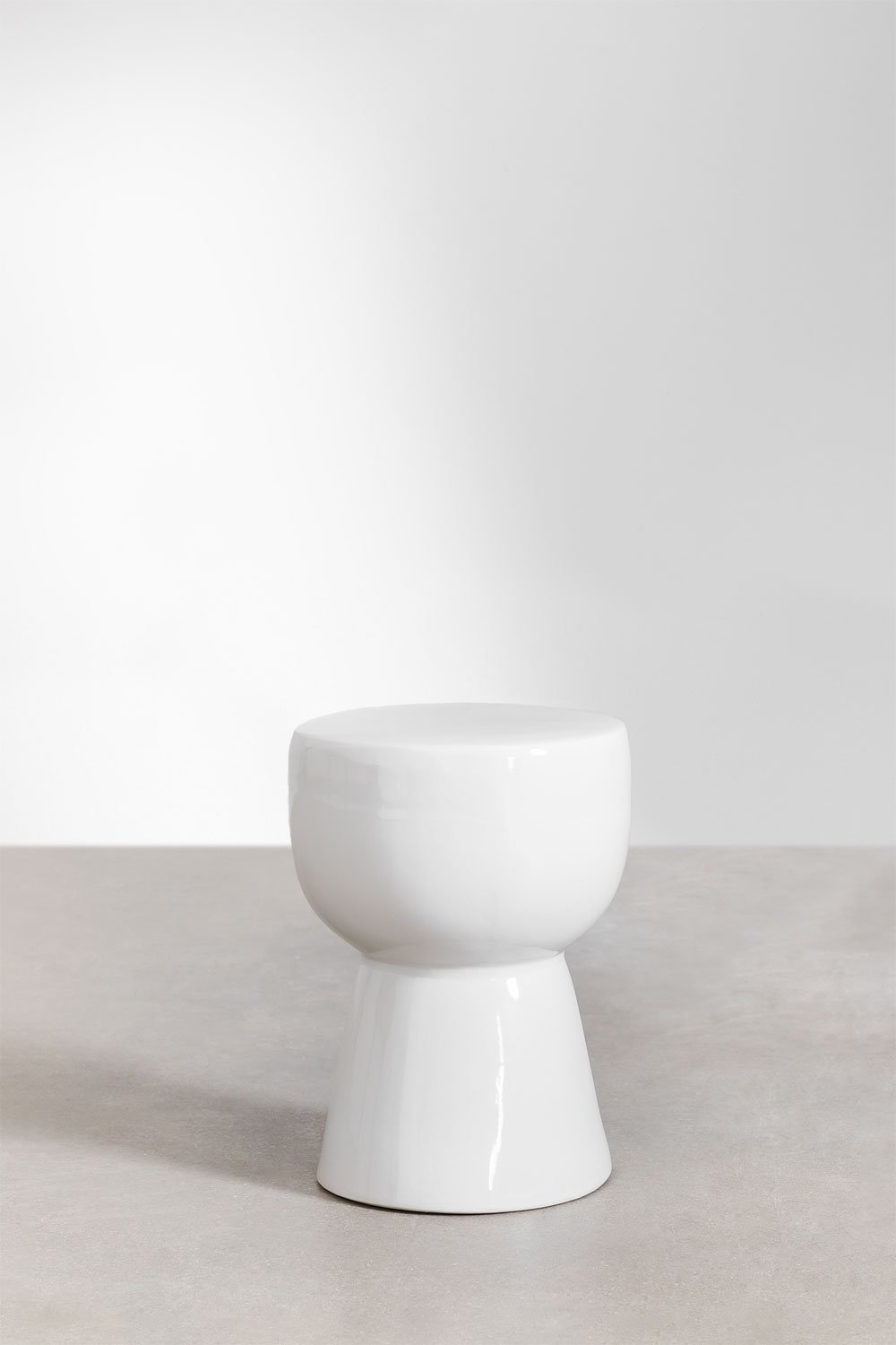 Round side table Ø35 cm in ceramic Kaly - SKLUM
