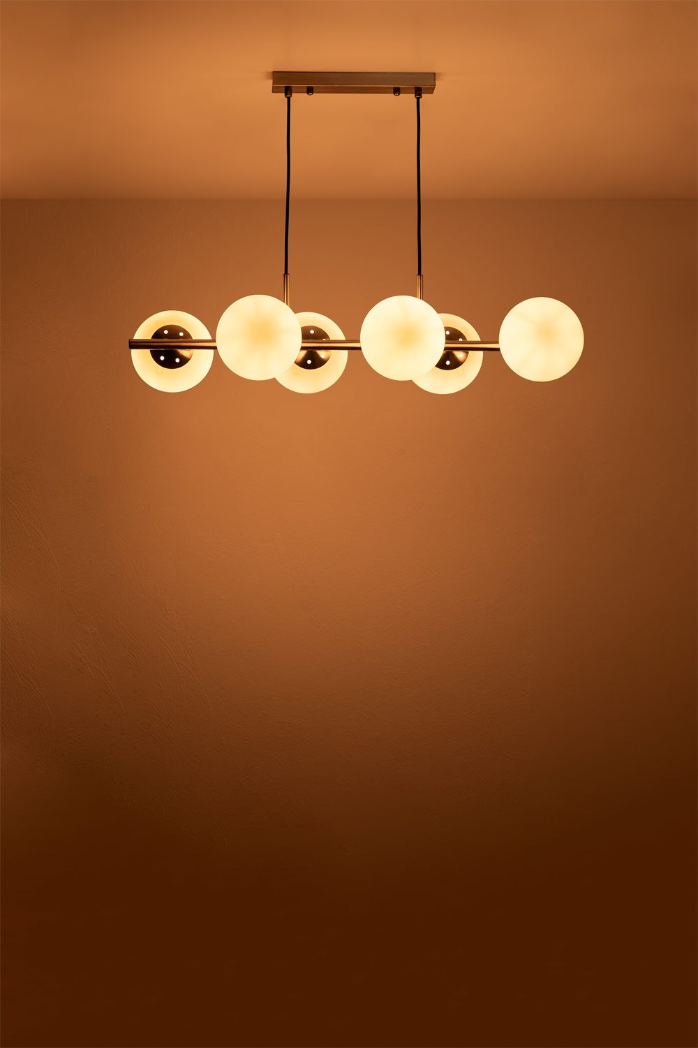 Uvol iron and glass ball ceiling lamp - SKLUM
