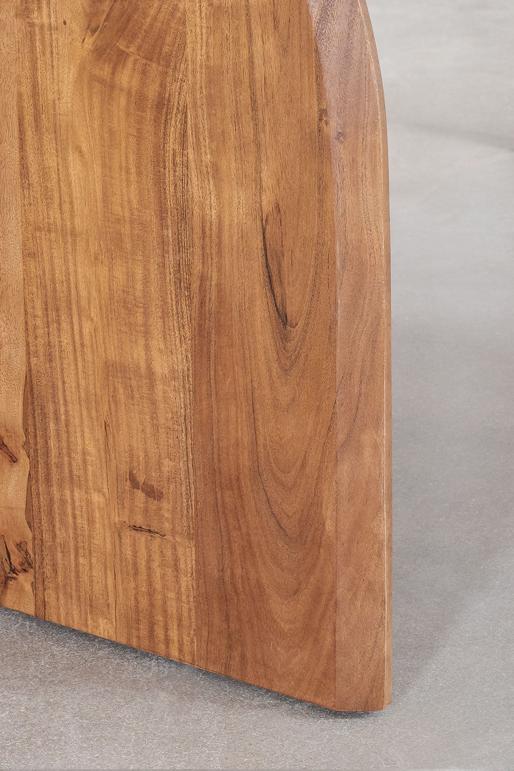 Bedum 200x100 cm oval dining table in acacia wood - SKLUM