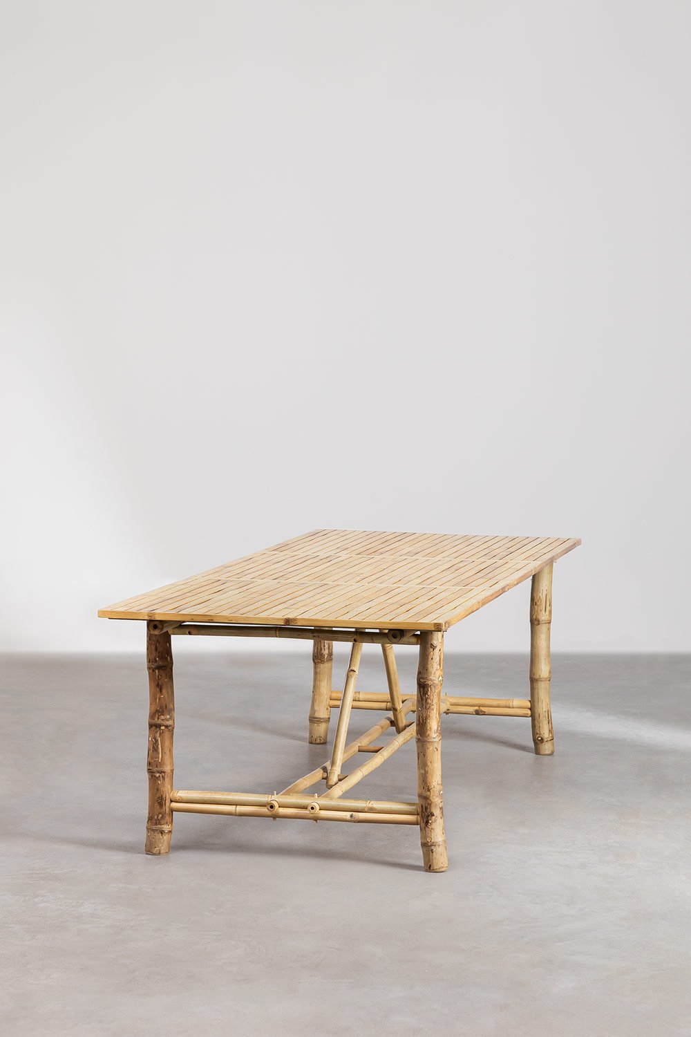 Rectangular bamboo garden table Senia - SKLUM