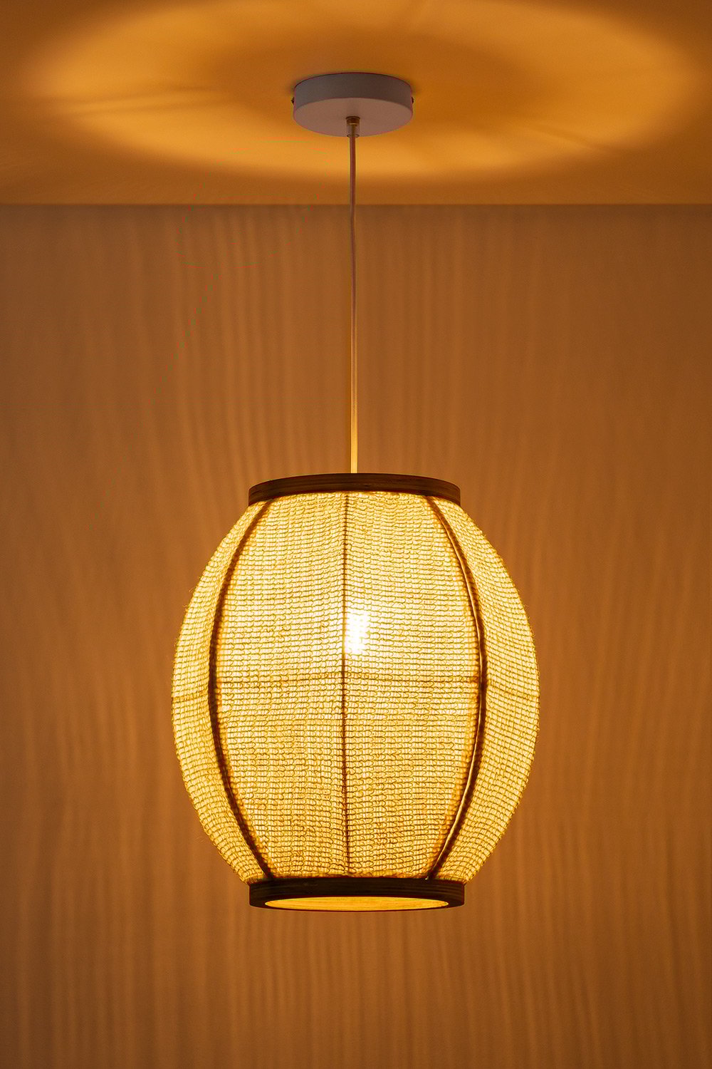 Ziyec Linen Ceiling Lamp - SKLUM