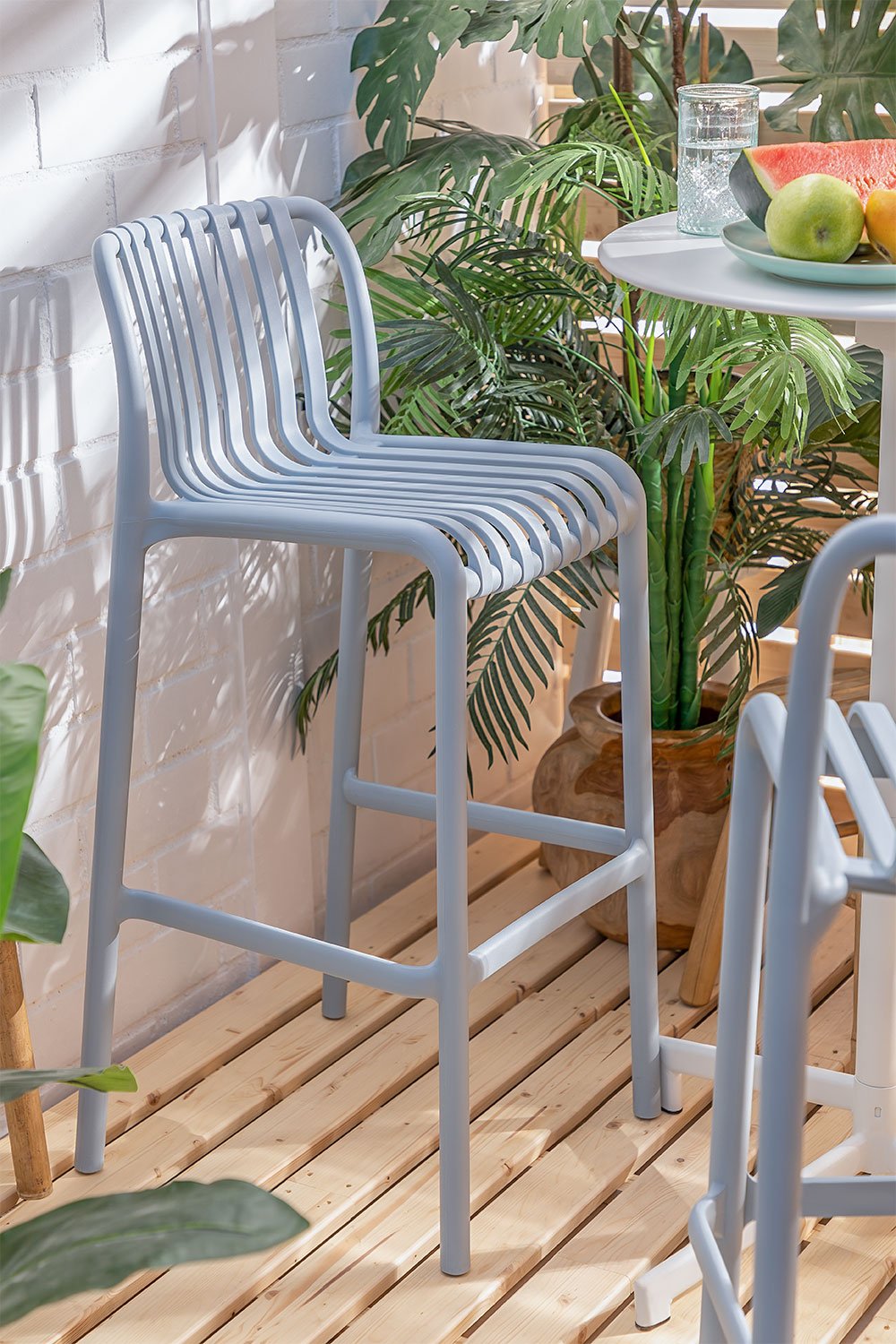 Garden Stackable High Stool Wendell - SKLUM