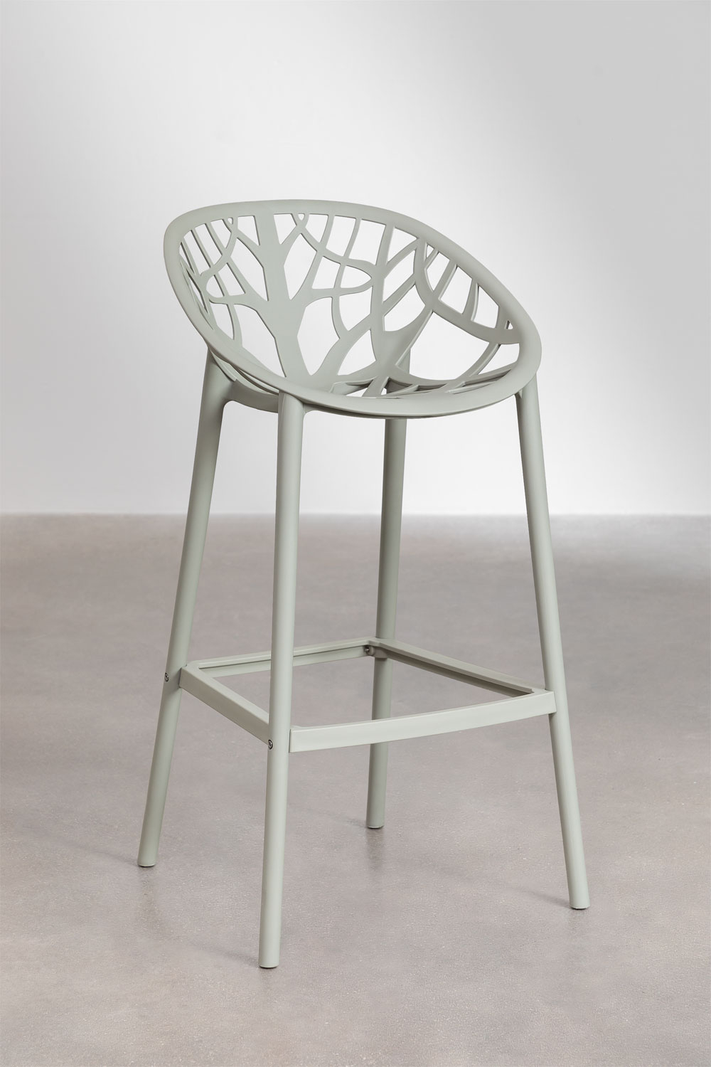 Pack of 4 Ores polypropylene high stools - SKLUM