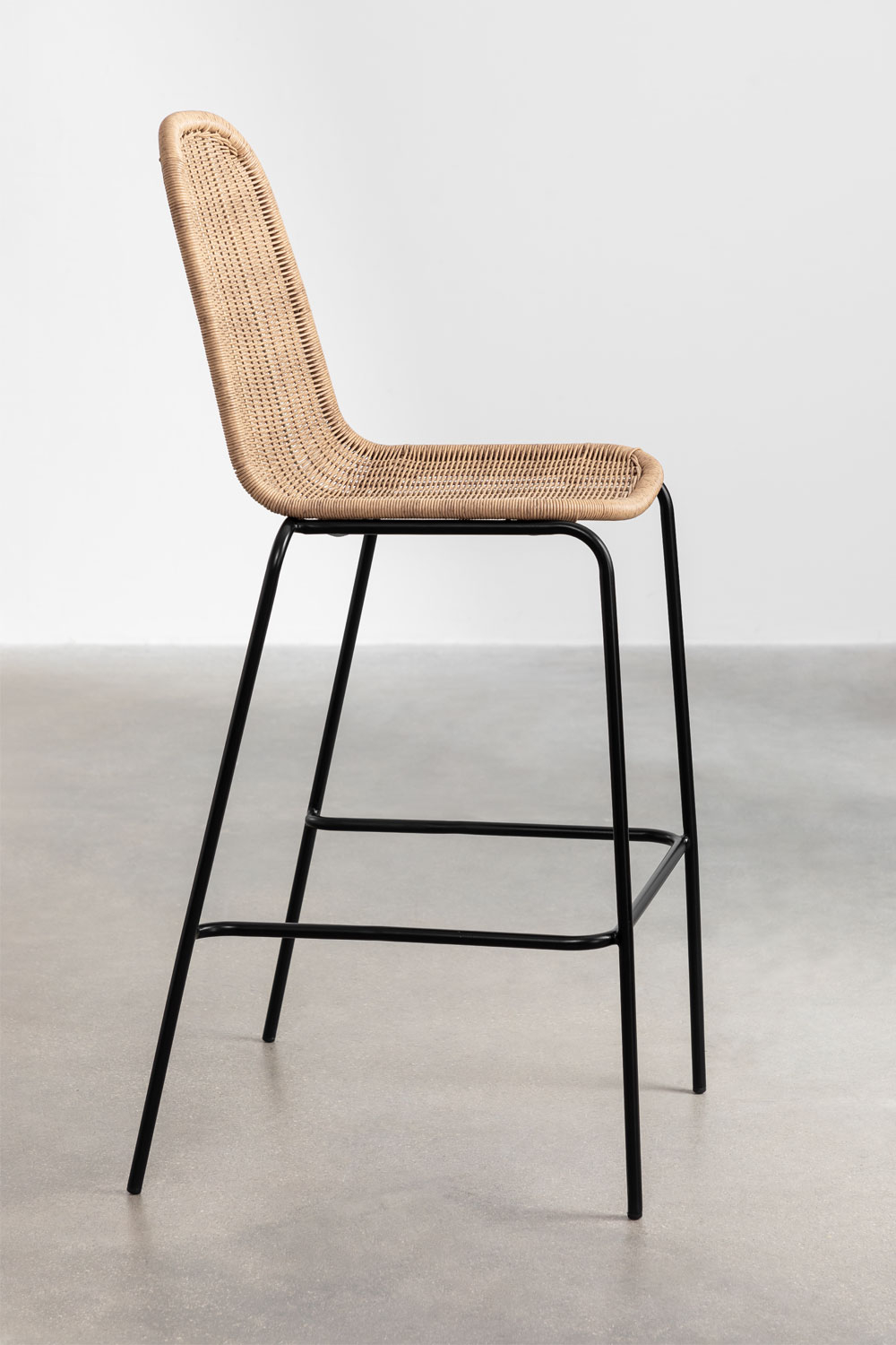 Reiven High Stackable Wicker Garden Stool - SKLUM