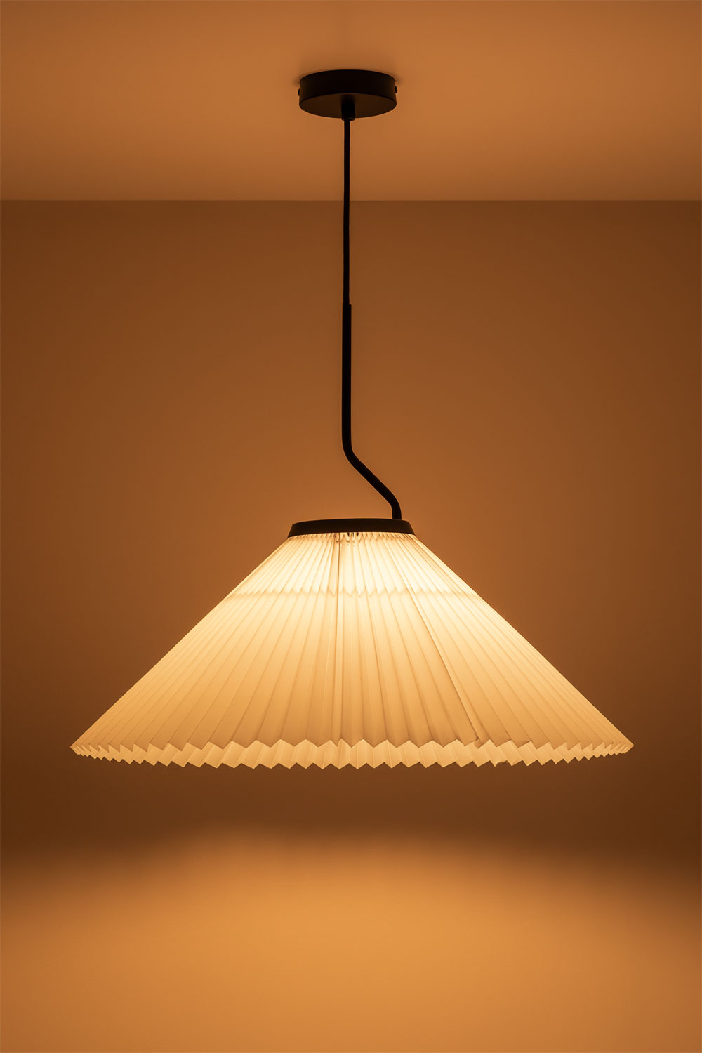 Suellen Metal and Fabric Ceiling Lamp - SKLUM