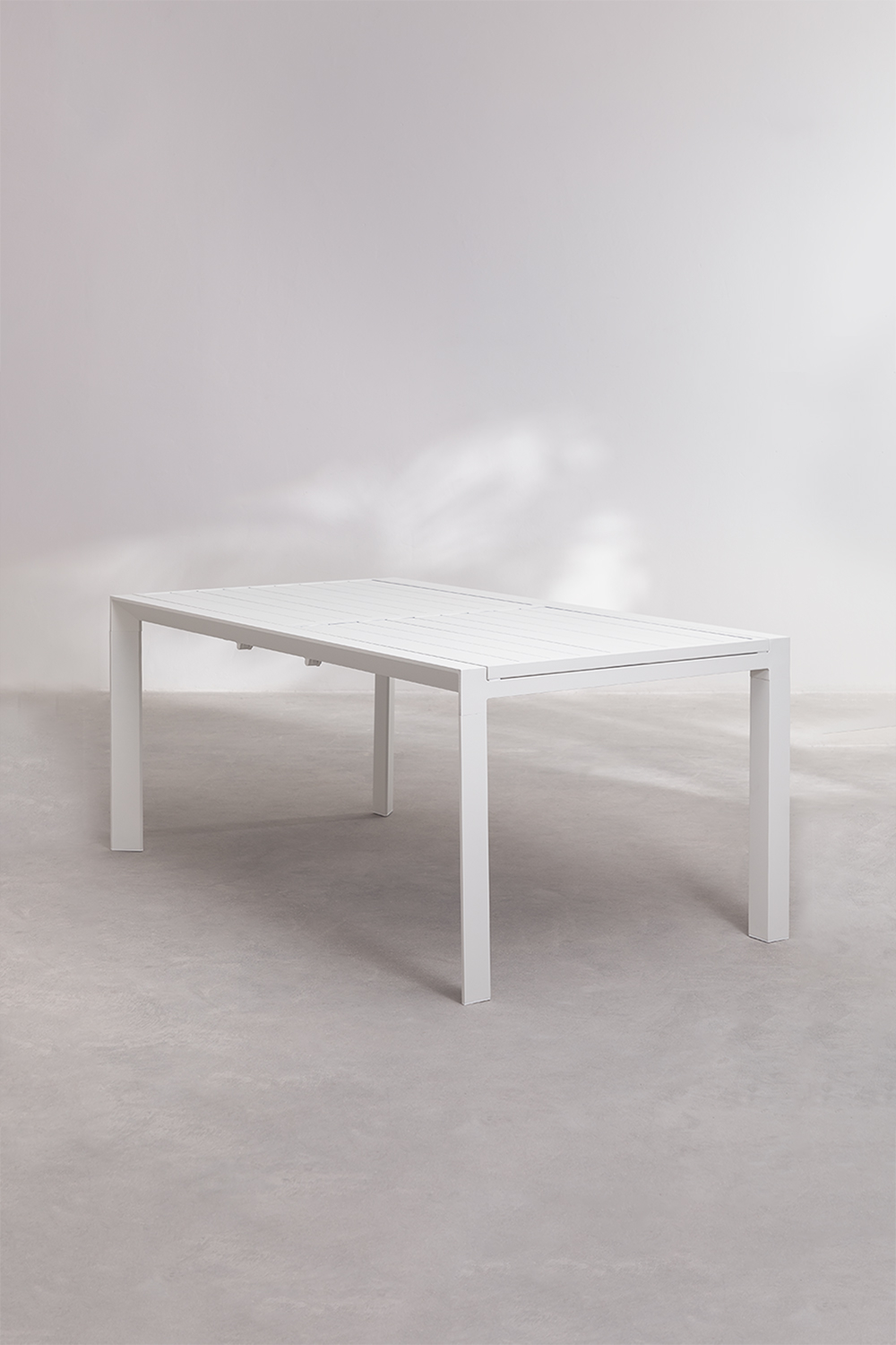 Starmi rectangular extendable table set, 180-240x100 cm, made of aluminum and 6 Eika garden ...