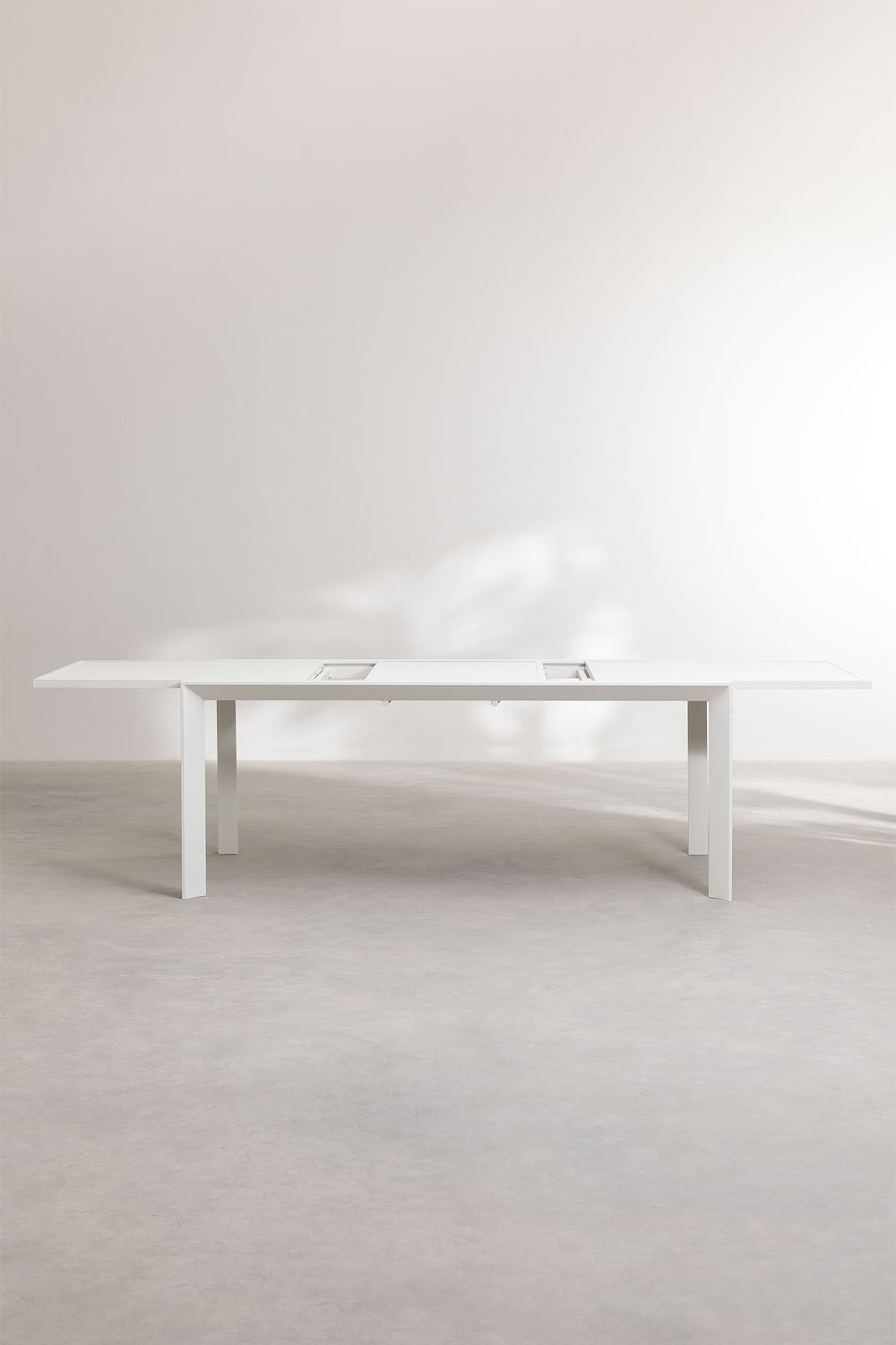 Rectangular garden table 180-240x100 cm extendable in aluminum Starmi - SKLUM