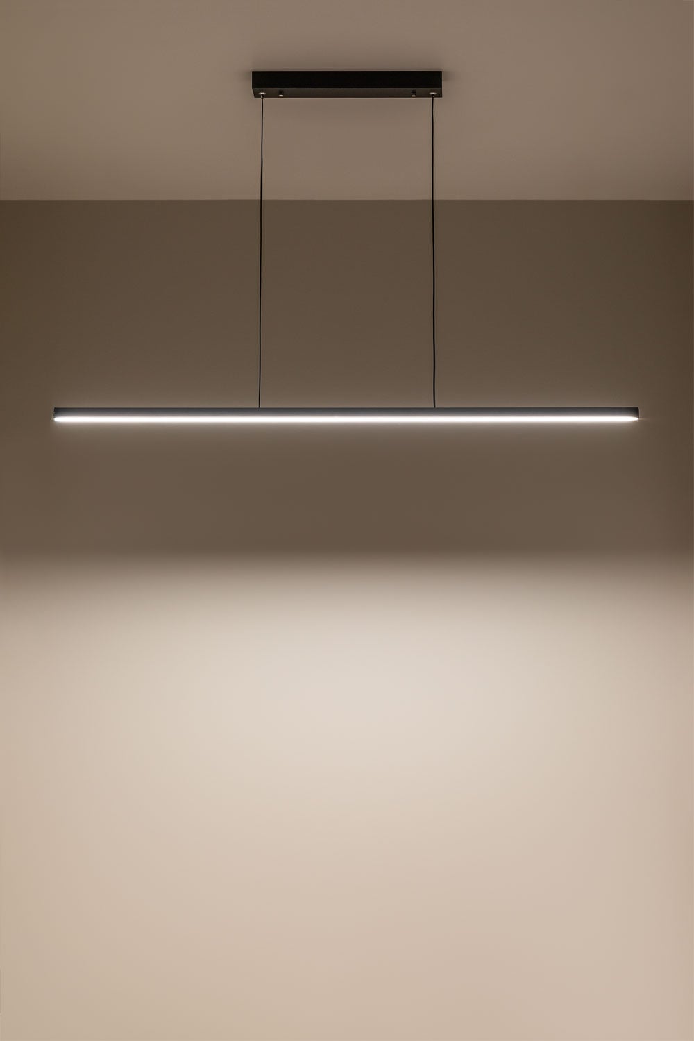 Wilen 120 cm linear LED pendant ceiling lamp in aluminum - SKLUM