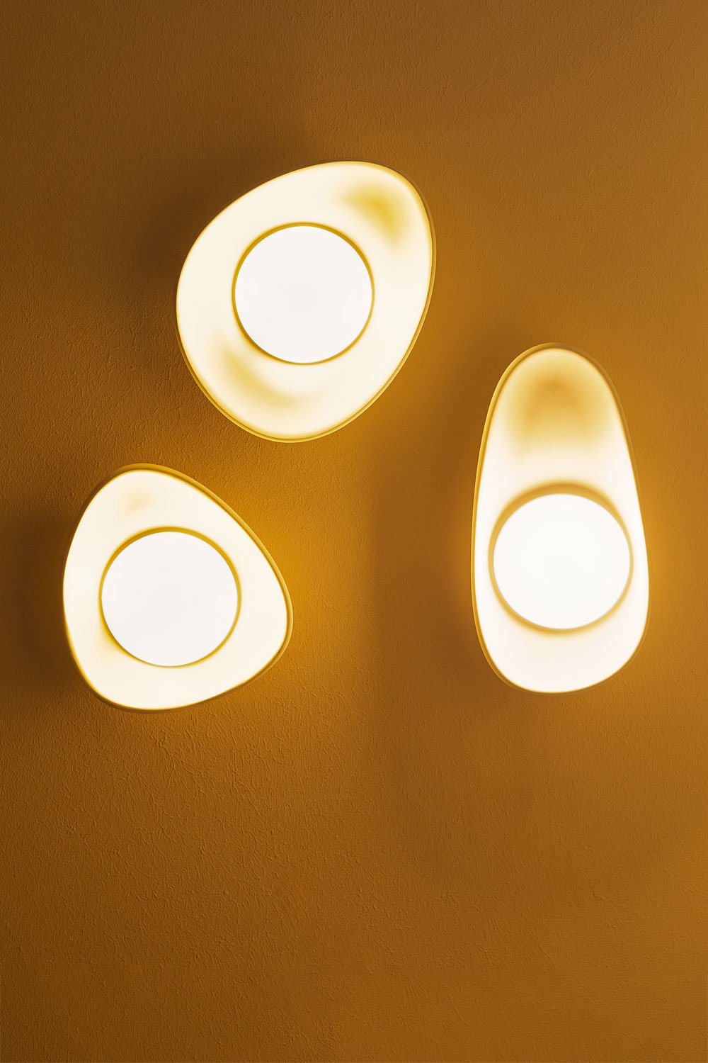 Set of 3 Givert Plaster LED Wall Lights - SKLUM